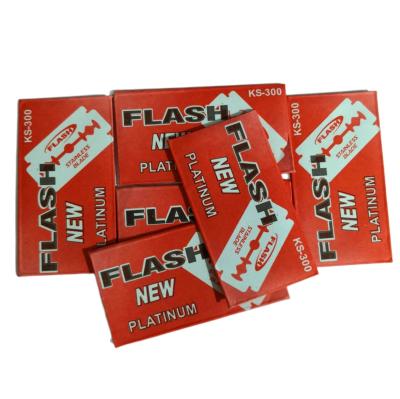 China Hot Sale Face Care Safety Disposable Single Edge Razor Blade Corrugated Blade for sale