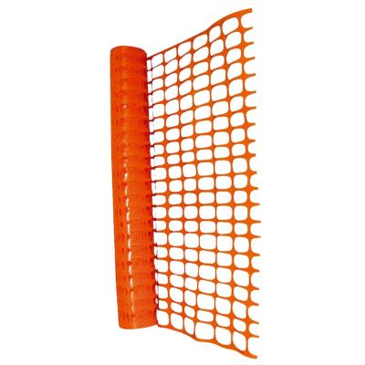 China Customized cheap price orange safety net barrier fence plastic mesh barricade net en venta