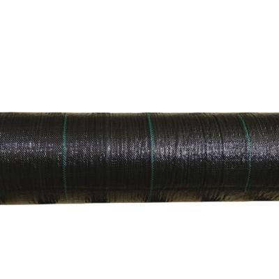 China PP plastic black Apple orchard ground cover woven fabric anti weed mat en venta