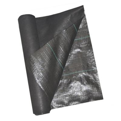 China Factory Supply PP Woven Weed Control Mat / Ground Cover Mesh Fabric / Agricultural Black Plastic Ground Cover for sale