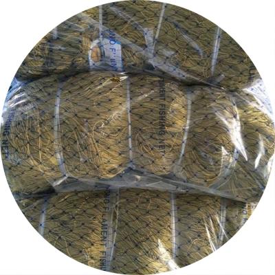 China fish farming net nylon/polyester 210D knotted multifilament fishing net red de pesca for sale