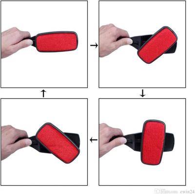 China Effective Reusable Velvet Rotating Head Lint Remover Brush for Clothes en venta