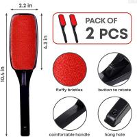 China Dual Sided Rotating Lint Remover Brush 10.75 Inch for Clothes Pet Hair for sale