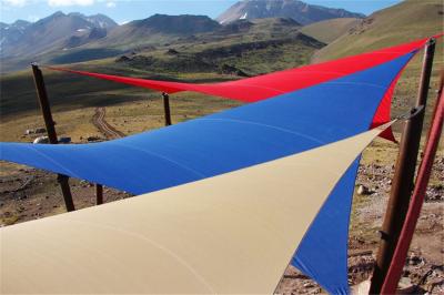 China Terra-cotta HDPE Sun Shade Sail Triangle Shape 3.6x3.6x3.6m , Waterproof for sale