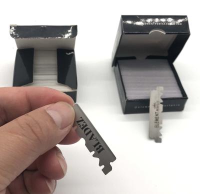 China Borde recto inoxidable Barber Razor Blades del Hola-cromo para Barber Razors profesional, 100 cuchillas en venta