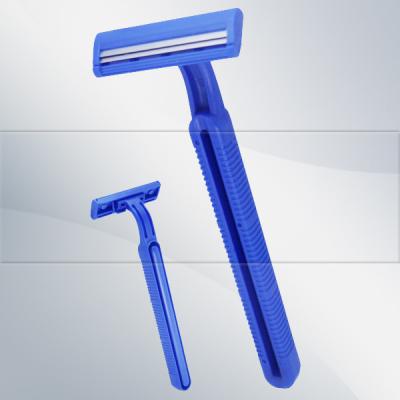 China twin blade plastic disposable straight shaving razor blade shaver for sale