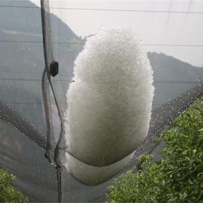 China Polyester mesh fabric white plastic anti hail net for greenhouse 5m width for sale