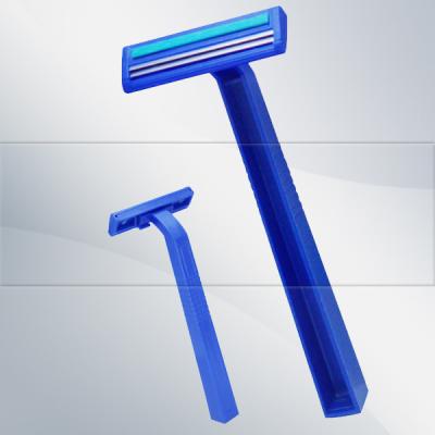 China KS-211 Twin blade disposable razor with stainless steel blade for sale
