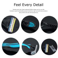 China Triple Blade Disposable Razor with Platinum Coated Stainless Steel Blade HV700 for sale