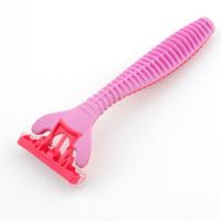 China Triple Blade Disposable Razor 5-7 Shaves Per Cartridge ABS TPR Handle for sale