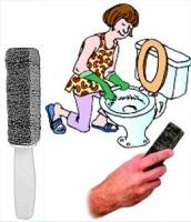 China Glass Pumice Stone Stick with Handle for Toilet Cleaning 24x3.5x3.5cm for sale