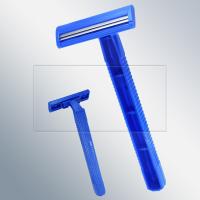 China Twin Blade Disposable Razor with Stainless Steel Blades 6-10 Shaves for sale