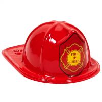 China Adult Plastic Fire Hat 50cm Circumference 17cm Depth Novelty Costume Accessory for sale