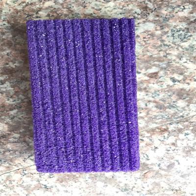 China Callo sano de la piel de Mini Disposable Pumice Pads Professional de la esponja gruesa púrpura de la piedra pómez en venta