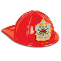 China Custom Imprinted Plastic Fire Chief Hats 29x21x11cm Blow Molded Kids Helmet for sale