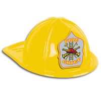 China Custom Imprinted Plastic Fire Chief Hats 29x21x11cm Blow Molded Kids Helmet for sale