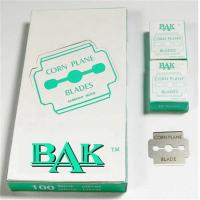 China Professional Stainless Steel Half Razor Blades 100 Pack Platinum Coated for Smooth Shave for sale