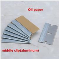 China Professional Stainless Steel Half Razor Blades 100 Pack Platinum Coated for Smooth Shave for sale