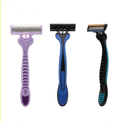 China R319 new products big triple blade shaving razor to Mexico, Peru for sale