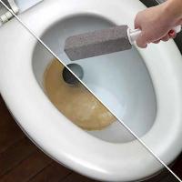 China Natural Pumice Stone Toilet Cleaning Brush with Long Handle 24 cm Durable Eco Friendly for sale