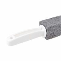 China Natural Pumice Stone Toilet Cleaning Brush with Long Handle 24 cm Durable Eco Friendly for sale