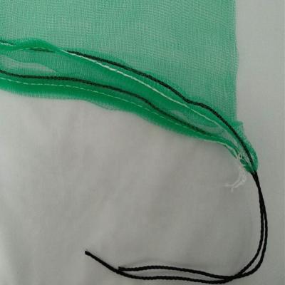 China Durable date palm tree net bag PE mesh date bag with drawstrings for sale