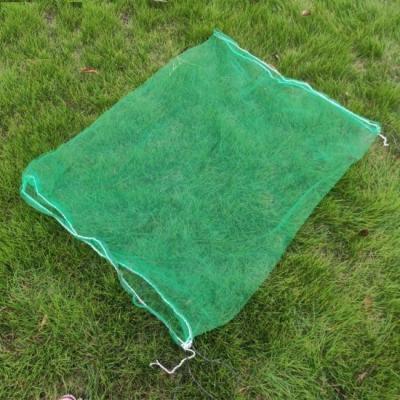 China 80x100cm green HDPE date tree date palm mesh net bag for sale