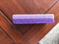 China Double Color Pumice Sponge Foot Callus Remover 8x4x1.2 cm Coarse Grit Pedicure Tool for sale