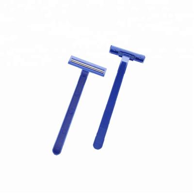 China twin blade plastic disposable straight shaving razor blade shaver for sale