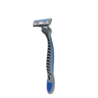 China Bathroom Products Hotel Living Room Disposable Plastic Straight 3 Triple Blade Shaving Razor For Men or Women for sale