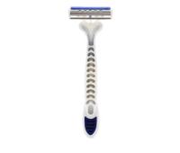 China Pivot Head Triple Blade Disposable Razor with Rubber Handle 6g Stainless Steel for sale