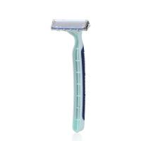 China Triple Blade Disposable Razor 6g Stainless Steel Blue Green for Shaving for sale