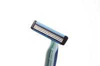 China Triple Blade Disposable Razor 6g Stainless Steel Blue Green for Shaving for sale