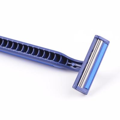 China Disposable Razor Yes Razors Prices D211L Twin Blade Plastic Disposable Straight Shaving Razor Blade for sale