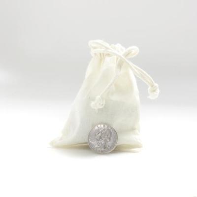 China Cotton Muslin Drawstring Bags 25 Pack 8x10 Inch Natural Unbleached for sale