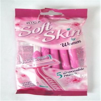China WOMen Twin Blade Disposable Razor 6pcs for sale