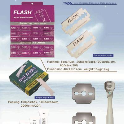 China #2021 Double Edge Razor Blade/Two side Razor blade/Extremely Sharp Stainless Steel Blade for sale