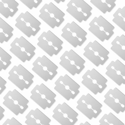 China 200 Pieces Callus Shaver Replacement Blades Corn Plane Blades Stainless Steel Blades for Removing Callus Foot Care and for sale