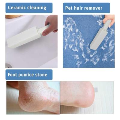 China el bloque de limpieza del ladrillo de la parrilla 3pcs y 2pcs apomazan el limpiador de piedra de la taza del inodoro con la manija en venta