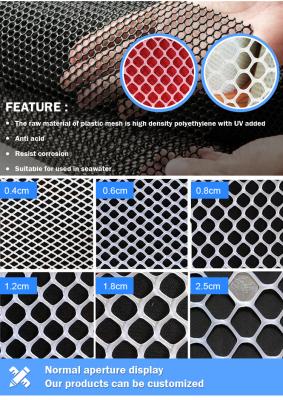 China Heat resistant plastic chicken wire mesh for poultry for sale