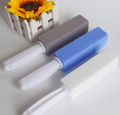 China La piedra de limpieza de la piedra pómez con el retrete del cuarto de baño del removedor de mancha del agua dura de la manija cepilla los accesorios de limpieza de la piscina de Eco en venta