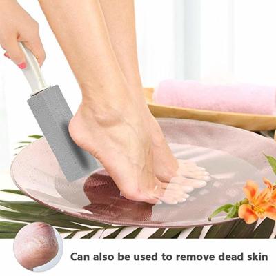 China Piedra de la limpieza de la piedra pómez de la taza del inodoro con la manija para la cocina/el baño/la piscina con la manija en venta