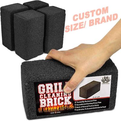 China El bloque de cepillo de la piedra de piedra pómez del limpiador de la parrilla para la herramienta de limpieza de la barbacoa que quita moho de las manchas friega las mercancías Porcela de la cocina de la grasa en venta