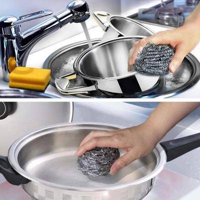 China Heavy Duty Stainless Steel Scrubbers,stainless steel pot scrubber Large 50 Gram (12/Pack) for sale