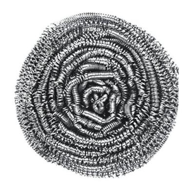 China 6 PC Silver Stainless Steel Scrubber Scrub Pad Dish washes Scrubber Kitchen for sale