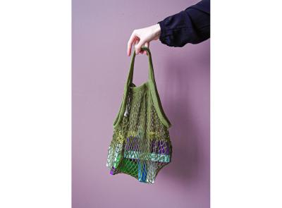 China Cotton String Shopping Bag Mesh Portable Reusable and String Bag for Shopping and Storage Fruits ,Vegetables for sale