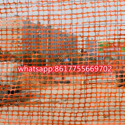 China La red amonestadora tejida naranja se hace de los polyethylenes de alta densidad para la construcción y el puente. en venta