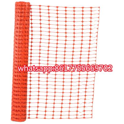 China Orange Woven Warning Net is made of high density polyethylenes for the construction and bridge. for sale
