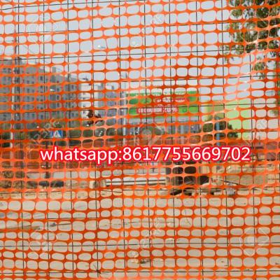 China La red amonestadora tejida naranja se hace de los polyethylenes de alta densidad para la construcción y el puente. en venta