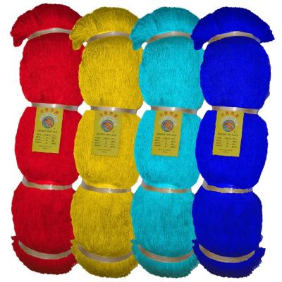 China China sale Nylon Multifilament 210D12PLY 78MD Single Knots Colour African Market Fishing Nets for sale